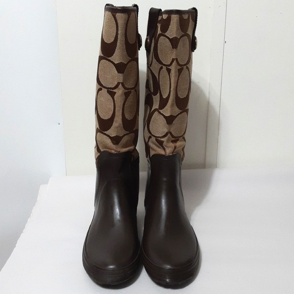 Coach | Shoes | Coach Polly Signature Designs C Logo Rain Womens 7 Rain ...